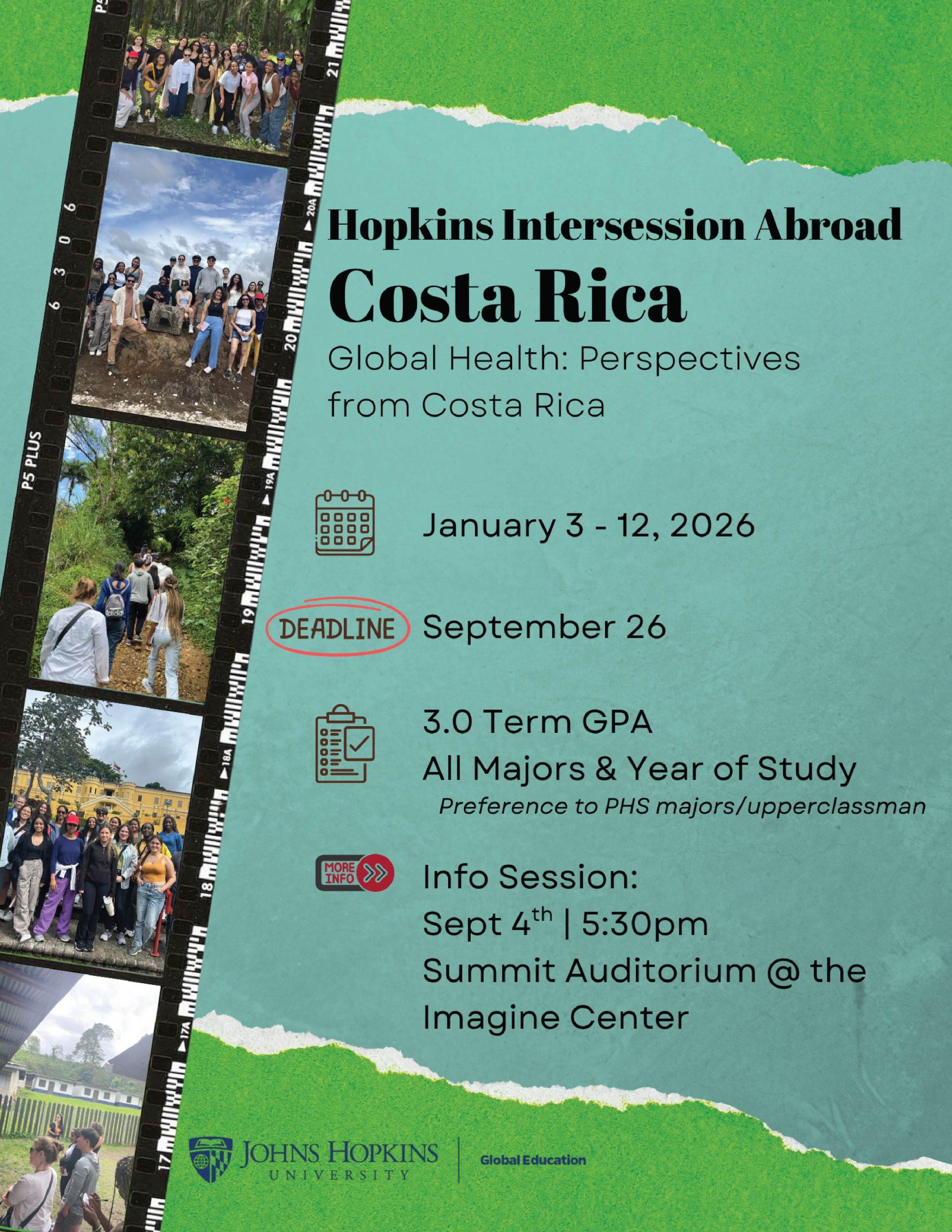Hopkins Intersession 2026 in Costa Rica: Info Session | Public Health Studies | Johns Hopkins ...