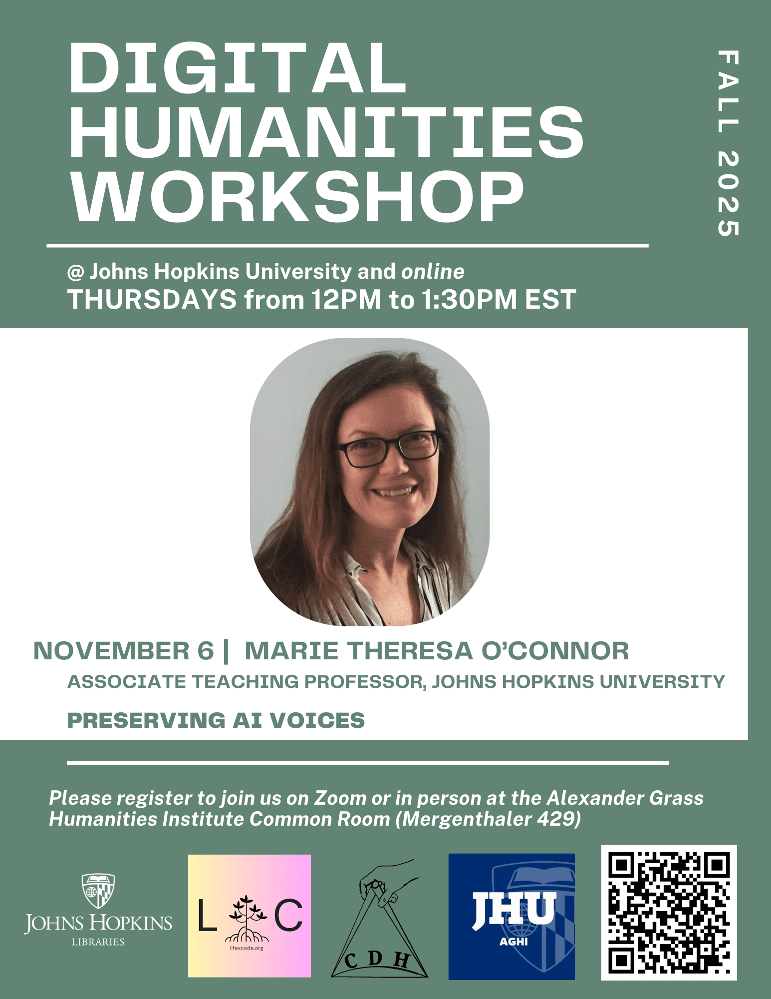 Digital Humanities Workshop: Preserving AI Voices | University Writing ...